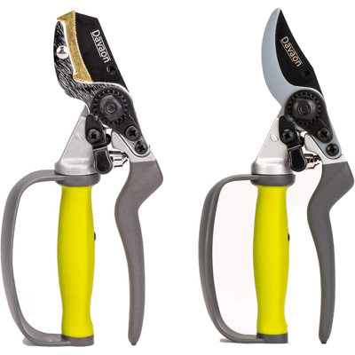 Davaon Secateurs Set Garden Pruning Shears Sharp Bypass and Anvil Tools ...