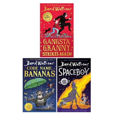David Walliams 3 Books Collection Set (Gansta Granny Strikes Again ...