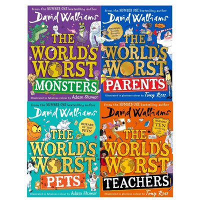 David Walliams Collection 4 Books Set (The Worlds Worst Teachers, The ...