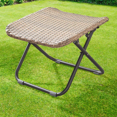 Dawsons Living Rattan Footstool that Matches our Clay Bistro Set - Foot ...