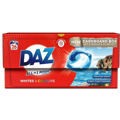 Daz All In One Washing Pods Whites & Colours 26 Pods