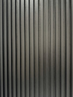 DBS Bathrooms Anthracite Oak Slat Wall Panel Large Slat 150mm x 2600mm
