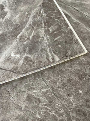 DBS Bathrooms Dark Grey Granite PVC Shower Wall Panel 1m x 2.4m