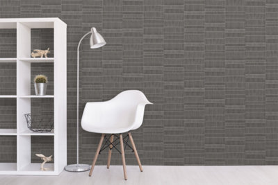 DBS Bathrooms Executive Anthracite Tile Effect PVC Bathroom Wall Panels ...