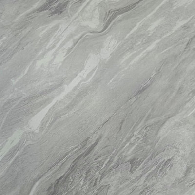 DBS Bathrooms Grey Ocean Marble PVC Shower Wall Panel 1m x 2.4m