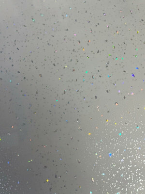 DBS Bathrooms Grey Sparkle 8mm PVC Kitchen Wall Panels Pack of 6 (3.9Sqm)