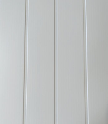 DBS Bathrooms Matt White Twin Embedded 8mm PVC Bathroom Ceiling Panels ...