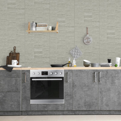 DBS Bathrooms Multi Grey Small Tile Effect 8mm PVC Bathroom Wall Panels ...