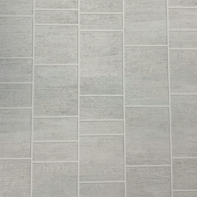 DBS Bathrooms Multi Grey Tile PVC Shower Wall Panel 1m x 2.4m