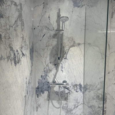 DBS Bathrooms Mystic Blue Marble PVC Shower Wall Panel 1m x 2.4m