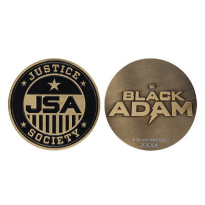 DC Black Adam Limited Edition Justice Society of America Medallion at B&Q