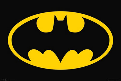 DC Comics Bat Symbol 61 x 91.5cm Maxi Poster | DIY at B&Q