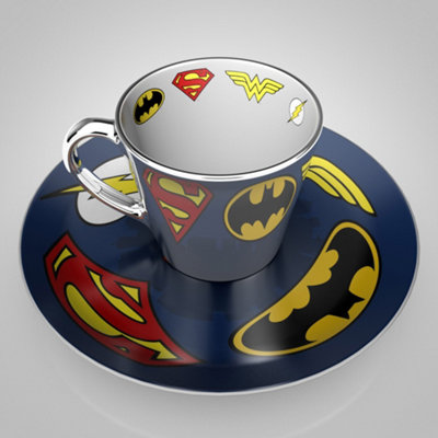 DC Comics Logo Collectors Plate & Mirror Mug Set | DIY at B&Q