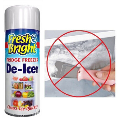 De Icer Spray For Fridge Freezer With Anti-Bacterial Speed Up Defrost 200ml