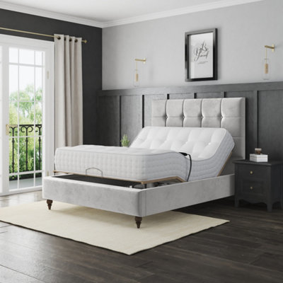 Deacon Electric Adjustable Sleigh Bed Frame 4FT