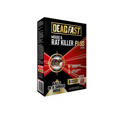Deadfast Mouse & Rat Killer Plus 6 Grain Sachets