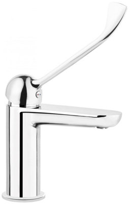 deante Basin Mixer Chrome Plated Tap Extended Large Lever Disabled ...