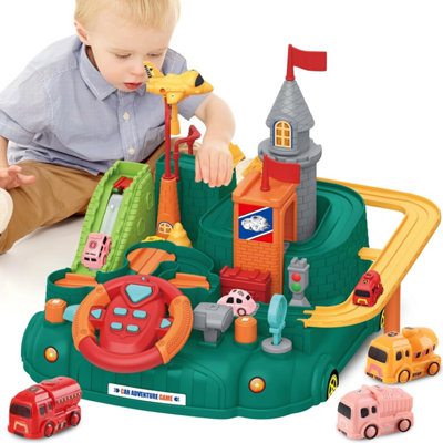 deAO Kids Race Track Car Adventure Toy for Toddlers Preschool ...