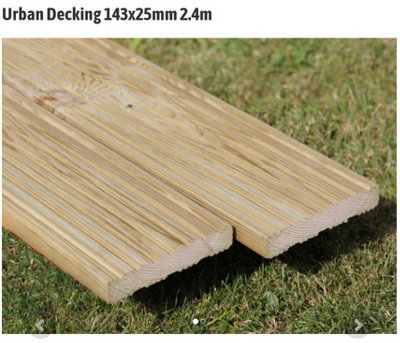 Decking Kit 2.4m x 2.4m Area Urban Deck Board, Framing & Fixing ...