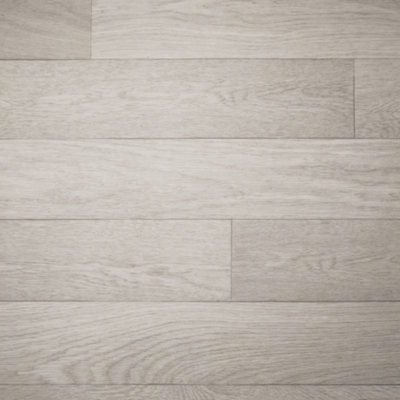 Declan White Plank Effect Soft Lino Flooring 2m Width Sheet Vinyl Light ...