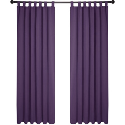 Deconovo Thermal Insulated Tab Top Curtains Blackout Curtains for ...