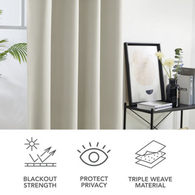 Deconovo Window Treatment Thermal Insulated Solid Energy Smart Ring Top ...