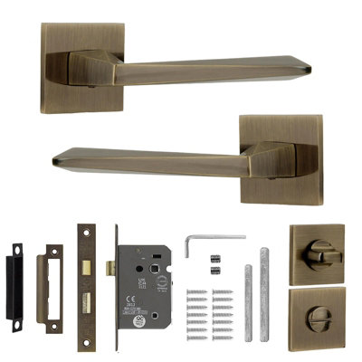 Decoranddecor Bathroom Door Handle - Internal Door Handles for Doors ...