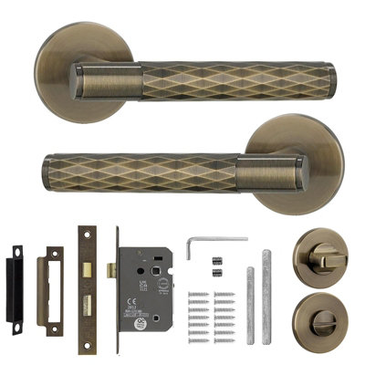 Decoranddecor Bathroom Door Handle - Internal Door Handles for Doors ...