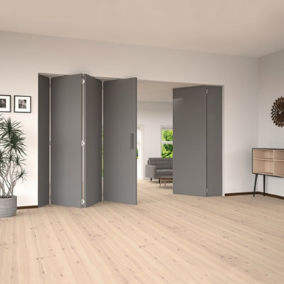 DecorAndDecor Bifolding Sliding Door Track Kit - 60Kg Max Door - 1200mm ...