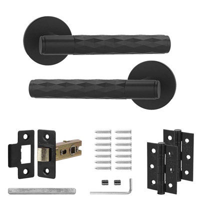 Decoranddecor Black Door Handles - Internal Door Handles for Doors ...