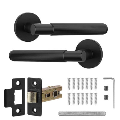 Decoranddecor Black Door Handles - Internal Door Handles for Doors ...