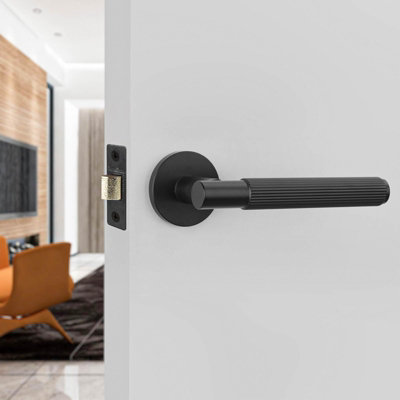 Decoranddecor Black Door Handles - Internal Door Handles for Doors ...