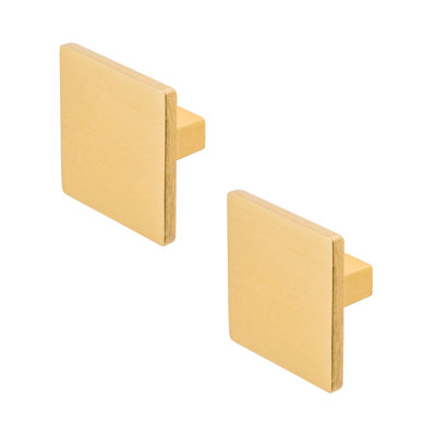DecorAndDecor - CALLA Gold Square Cabinet Knob Drawer Cupboard Kitchen Pull Handles - Pair | DIY ...