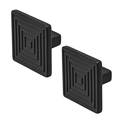 DecorAndDecor - CARINA Matt Black Decorative Square Modern Cabinet ...