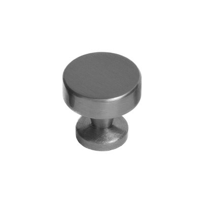 DecorAndDecor - CARNA Graphite Solid Round Kitchen Cabinet Drawer Cupboard Pull Knob - Pair ...