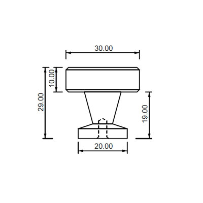 DecorAndDecor - CARNA Matt Black Solid Round Kitchen Cabinet Drawer Cupboard Pull Knob - Pair ...