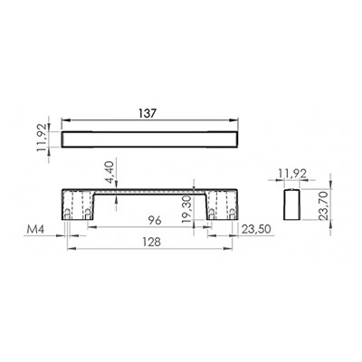 DecorAndDecor - DIMORA Matt Black Modern Slimline D Shape Kitchen ...