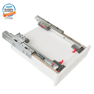 DecorAndDecor Push to Open Undermount Drawer Runner Full Extension 600mm 30kg Up to 19mm