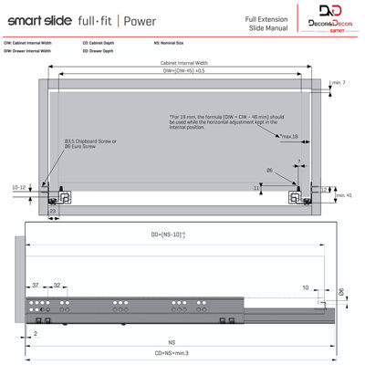 DecorAndDecor - Soft Close Undermount Drawer Runner - Full Extension ...