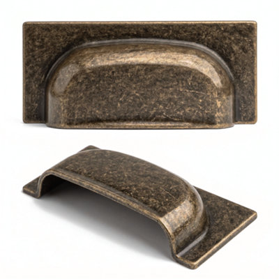 Decoranddecor Tala Cup Cabinet Door Handles - Antique Brass Kitchen ...