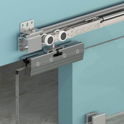 DecorAndDecor Top Hung Glass Sliding Door Gear Kit - 120Kg Max Door ...