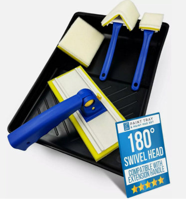 DECORATING PAINT PAD SET WITH STRONG PLASTIC TRAY