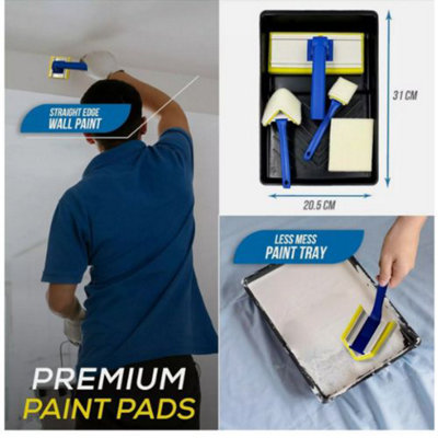 DECORATING PAINT PAD SET WITH STRONG PLASTIC TRAY