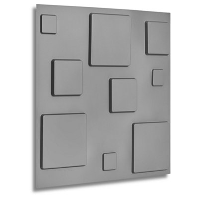 Decorative 3D Wall Panels (50x50cm) Pack of 6 Sheets Cover 16.15ft² (1 ...