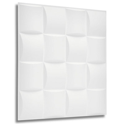 Decorative 3D Wall Panels (50x50cm) Pack of 6 Sheets Cover 16.15ft² (1 ...