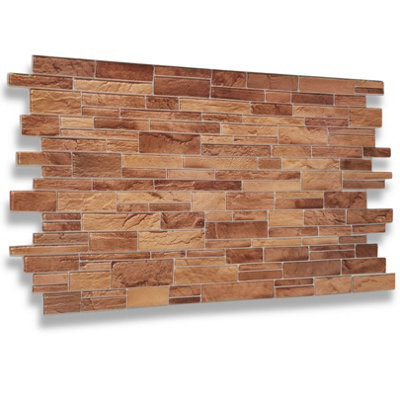 Decorative 3D Wall Panels (96x48 cm) Pack of 6 Sheets Cover 2.76 m² (29 ...