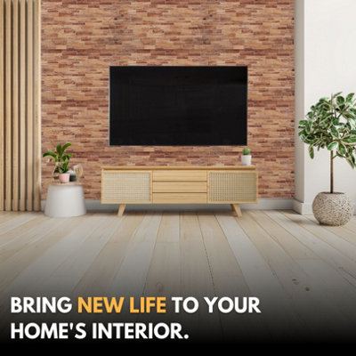 Decorative 3D Wall Panels (96x48 cm) Pack of 6 Sheets Cover 2.76 m² (29.76 ft²) PVC Wall ...