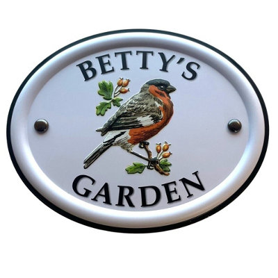 Decorative Bird Garden Sign - Betty's Garden