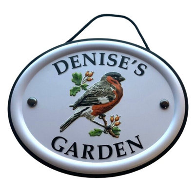 Decorative Bird Garden Sign - Denise's Garden
