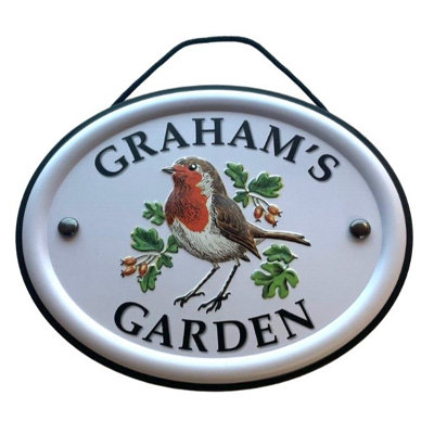 Decorative Bird Garden Sign - Graham's Garden